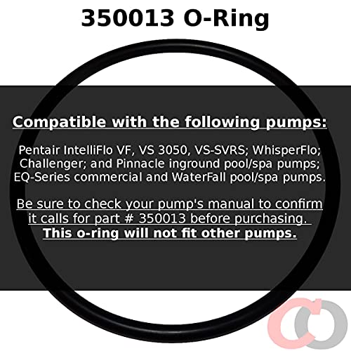 Captain O-Ring - 350013 Lid O-Ring - Compatible with Pentair IntelliFlo, WhisperFlo, Challenger and Pinnacle Pool and Spa Pumps