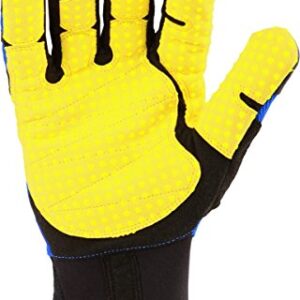 Ironclad unisex adult Work Gloves KONG INSULATED WATERPROOF, Blue/Yellow, Large Pack of 1 US