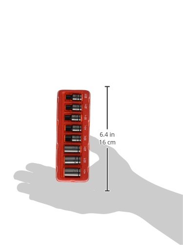 Powerbuilt 8 Piece 1/4" Dr. SAE Spline Socket Set with Storage Tray - 642053