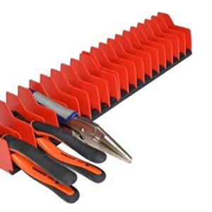 MLTOOLS Pliers Cutters Organizer Pro – Non-Slip Rubber Base Fuel & Solvent Resistant Durable Long-Lasting Tool Storage Box Rack 10 Tools Plier Made in USA | P8248 (2 Pack)