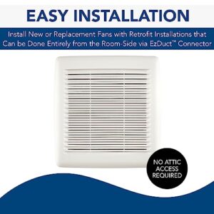 Broan-NuTone A80 Ventilation Fan with Roomside Installation, 80 CFM, 2.0 Sones White