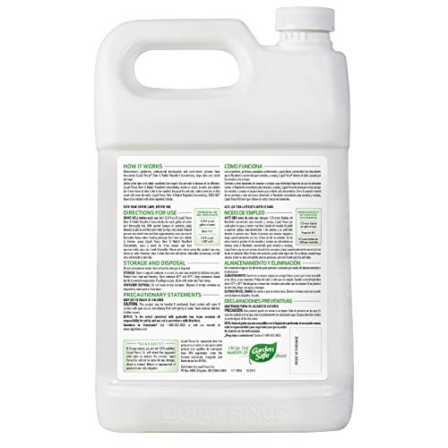 Liquid Fence Deer and Rabbit Repellent Concentrate, Repels Deer and Rabbits in Garden, Harmless to Plants and Animals When Used & Stored as Directed, 1 Gallon