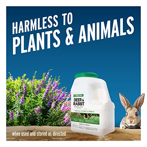 Liquid Fence Deer And Rabbit Repellent Granular 5 Pounds, Harmless To Plants And Animals(Pack of 4)