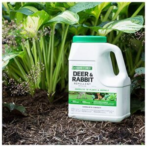 Liquid Fence Deer And Rabbit Repellent Granular 5 Pounds, Harmless To Plants And Animals(Pack of 4)