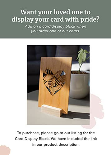 Penguin Love Wood Wedding Anniversary Card for Wife Husband [Happy Birthday Penguin Gifts for Him Her Couple, Valentine's Day Card for Boyfriend Girlfriend, Made in the USA]