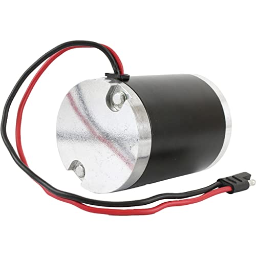 DISCOUNT STARTER & ALTERNATOR Salt Spreader Motor Compatible With/Replacement For Buyers ATVS15 ATVS 15 Salt Dog SAB0189, 3000966 12 Volt, 3.002in OD, 0.315in Shaft OD, 5.748in Length