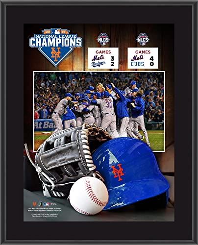 New York Mets 2015 MLB National League Champions 10.5" x 13" Sublimated Plaque - MLB Team Plaques and Collages