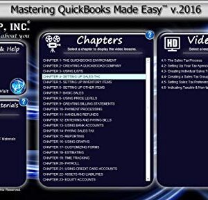 TEACHUCOMP Video Training Tutorial for QuickBooks Pro v. 2016 DVD-ROM Course and PDF Manual