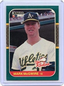 1987 donruss rookies #1 mark mcgwire oakland athletics rookie card - mint condition ships in a brand new holder