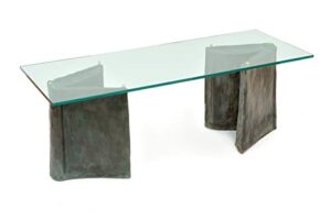 salvadori arte, bronze low table sculpture. lost wax casting.