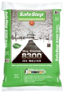 safe step eco platinum 8300 magnesium chloride granule ice melt 50 lb.