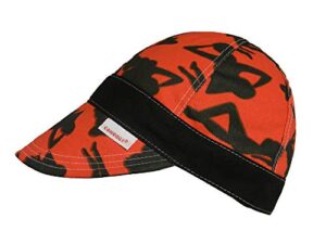 red/black comeaux caps reversible welding cap silhouette size 7