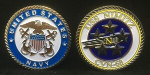 uss nimitz cvn 68 (officer) challenge coin