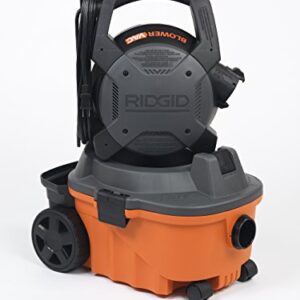 RIDGID Wet Dry Vacuums VAC4010 2-in-1 Compact and Portable Wet Dry Vacuum Cleaner with Detachable Blower, 4-Gallon, 6.0 Peak HP Leaf Blower Vacuum Cleaner