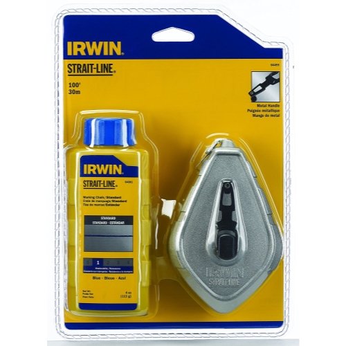 IRWIN STRAIT-LINE Chalk Line, Classic Reel, Blue, 100 ft. (1932880)