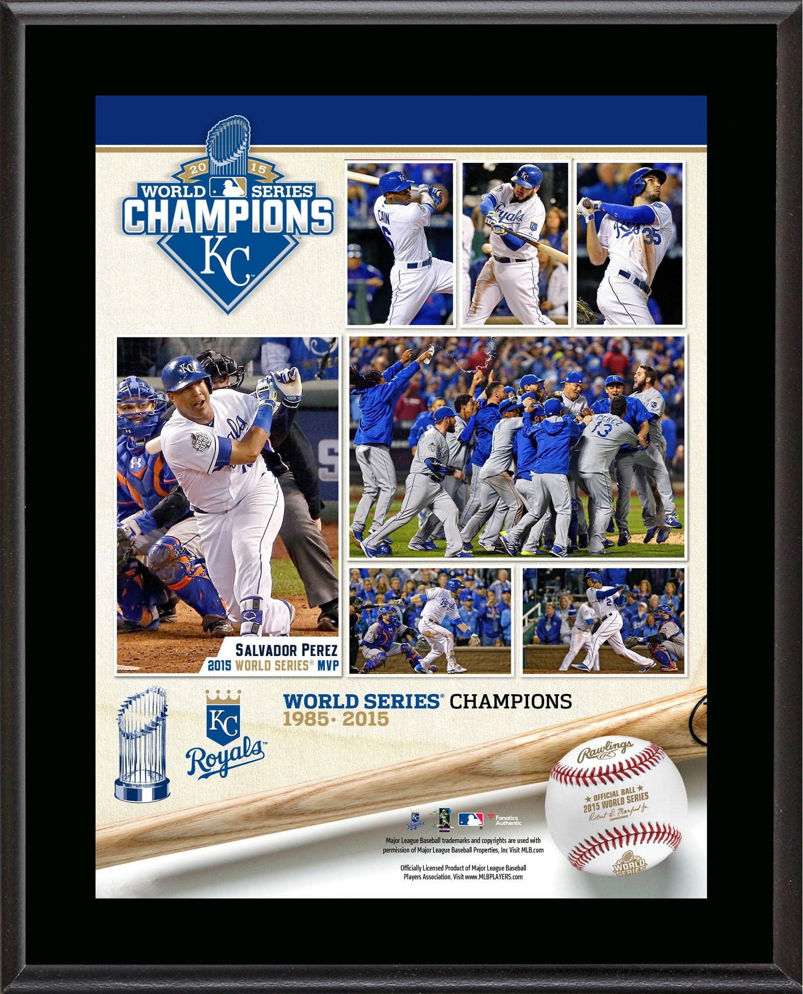 Kansas City Royals 2015 MLB World Series Champions 10.5" x 13" Sublimated Plaque - MLB Team Plaques and Collages