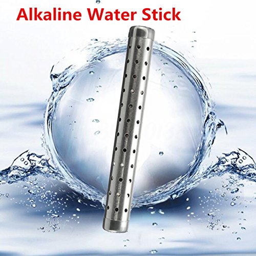 Alkaline pH Water Filter Stick Small Portable Hydrogen Mineral Purifier Tourmaline, Germanium, Maifanshi Stones – Naturally Increases pH Levels & Decreases ORP