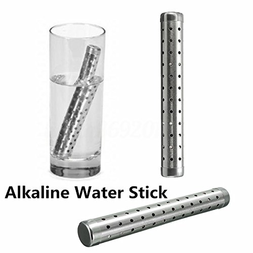 Alkaline pH Water Filter Stick Small Portable Hydrogen Mineral Purifier Tourmaline, Germanium, Maifanshi Stones – Naturally Increases pH Levels & Decreases ORP