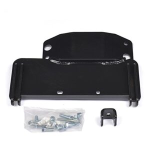 warn 94644 center plow mount kit, fits: polaris 570 (2014-2015) , black