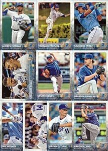 2015 topps (series 1 & 2) kansas city royals baseball card team set - 22 card set includes salvador perez, alex gordon, mike moustakas, eric hosmer, and more!