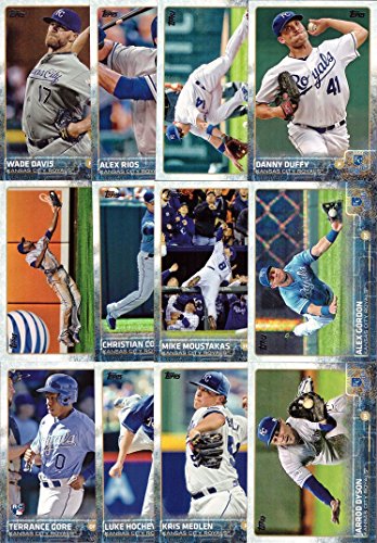 2015 Topps (Series 1 & 2) Kansas City Royals Baseball Card Team Set - 22 Card Set includes Salvador Perez, Alex Gordon, Mike Moustakas, Eric Hosmer, and more!