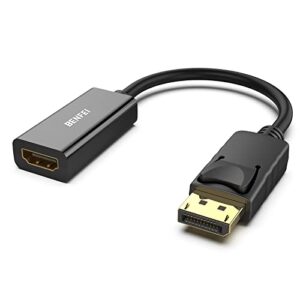 displayport to hdmi, benfei gold-plated dp display port to hdmi adapter (male to female) compatible for lenovo dell hp and other brand