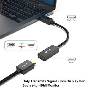 DisplayPort to HDMI, Benfei Gold-Plated DP Display Port to HDMI Adapter (Male to Female) Compatible for Lenovo Dell HP and Other Brand