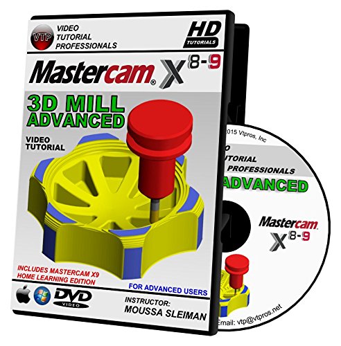 Mastercam X8-X9 3D Advanced MILL Video Tutorial HD DVD