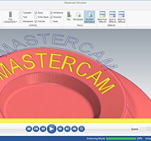 Mastercam X8-X9 3D Advanced MILL Video Tutorial HD DVD