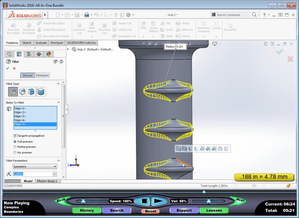 SOLIDWORKS 2016: Professional Modeling – Video Training Course