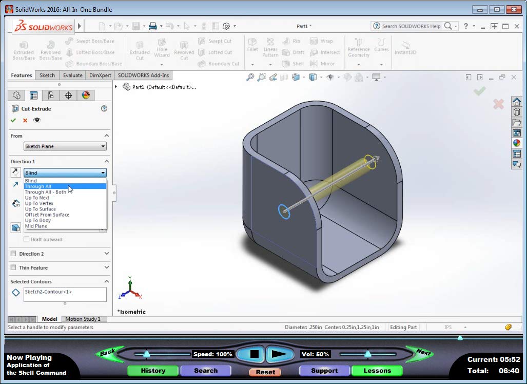 SOLIDWORKS 2016: Professional Modeling – Video Training Course