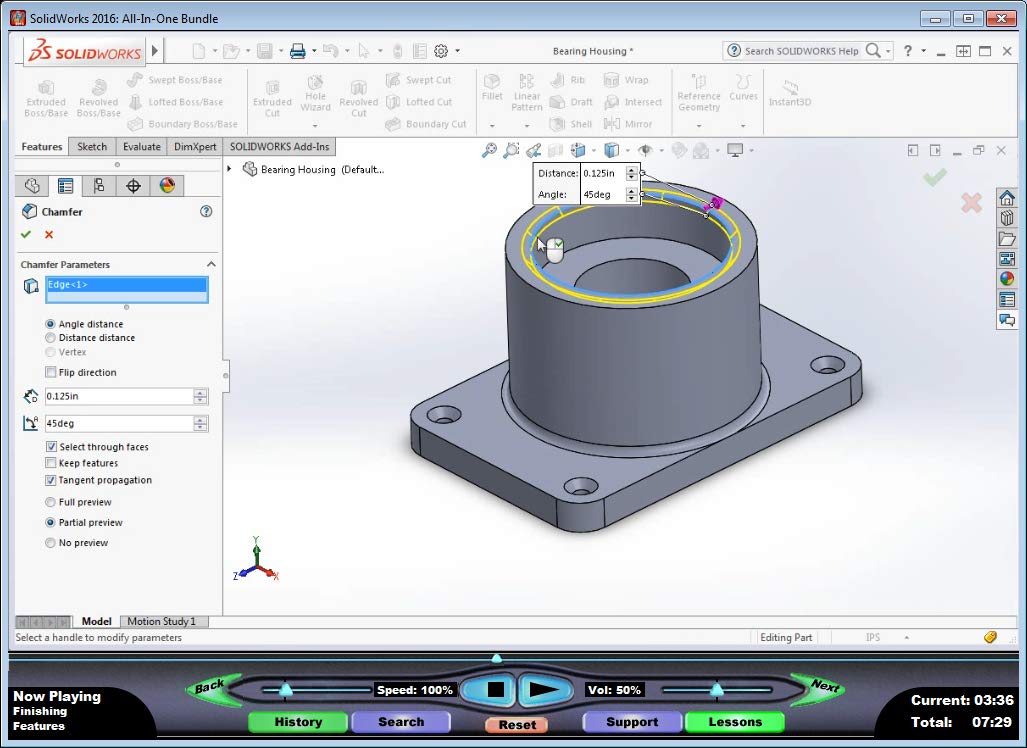 SOLIDWORKS 2016: Professional Modeling – Video Training Course