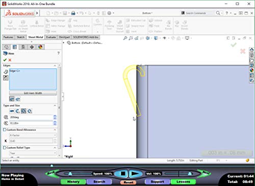 SOLIDWORKS 2016: Sheet Metal Design – Video Training Course