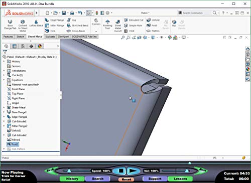 SOLIDWORKS 2016: Sheet Metal Design – Video Training Course