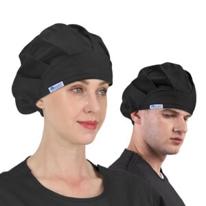 GUOER Scrub Hat Bouffant Cap One Size Multi Color (Black38)