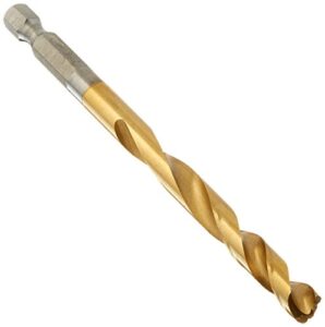 milwaukee electric tool 48-89-4615 twist impact drill bit, 9/32" diameter x 4-1/4" l, 2-35/64 ", 1/4" hex shank, 135 degree