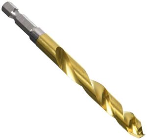 milwaukee electric tool 48-89-4620 twist impact drill bit, 23/64" diameter x 4.61" l, 2-55/64", 1/4" hex shank, 135 degree