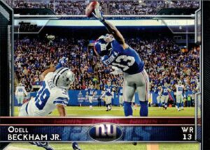 2015 topps #120 odell beckham jr. football card - the catch