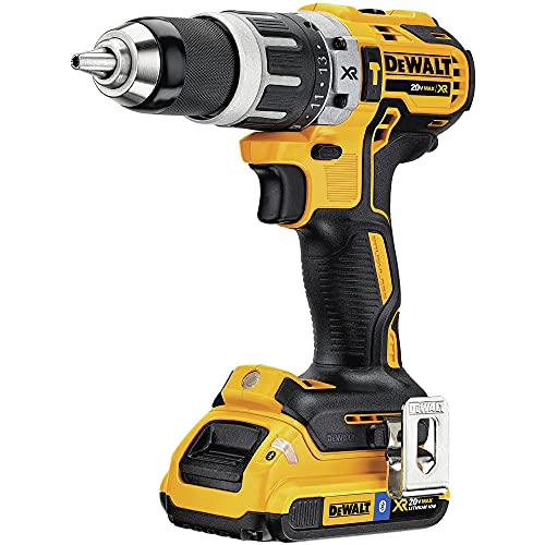 DEWALT 20V MAX XR Brushless Impact Driver and Hammer Drill Combo Kit , Compact 2.0Ah (DCK287D2)