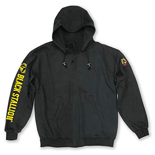 Revco/Black Stallion Truguard 200 Fr Cotton Black Hooded Sweatshirt Size-Med