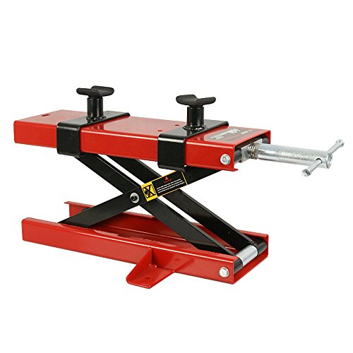 ZENY 1100 LB Motorcycle Center Scissor Lift Jack Hoist Stand Bikes ATVs Scooter Crank Stand