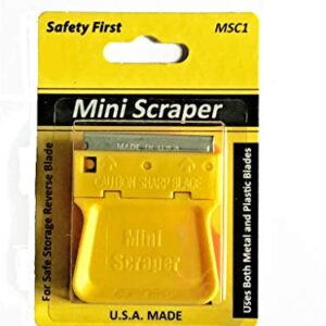 Mini Scrapers With Metal Blade Carded 2 Pack U.S. Made