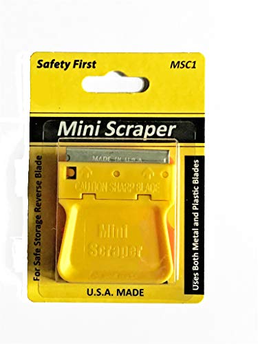 Mini Scrapers With Metal Blade Carded 2 Pack U.S. Made