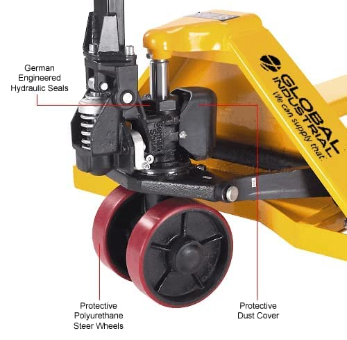 Global Industrial Pallet Jack, 5500-Lb. Capacity Pallet Truck - 27" W x 48" L Forks