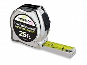 komelon 425iehv 10 pack 25ft. x 1in. the professional tape measure, chrome