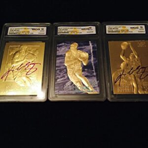 1996-97 Fleer SIGNATURED 23KT Gold Rookie 3" Card LOT! Y