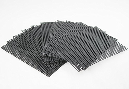 US Made 10 Pcs 4.5"x 6" Large Plastic Drainage Mesh/Screen/Net for Potted Plants & Bonsai Pots