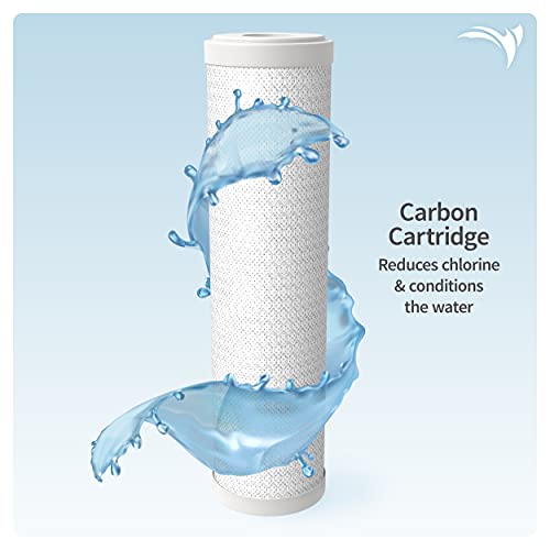 AquaticLife 10-Inch Sediment Water Filter Replacement Cartridges Kit (Carbon)