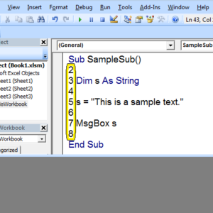 VBA Line Numbers with CodeLiner [Download]