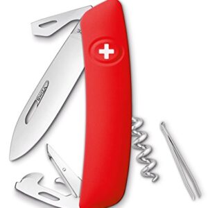 Swiza D03 Swiss Pocket Knife Leather, Red